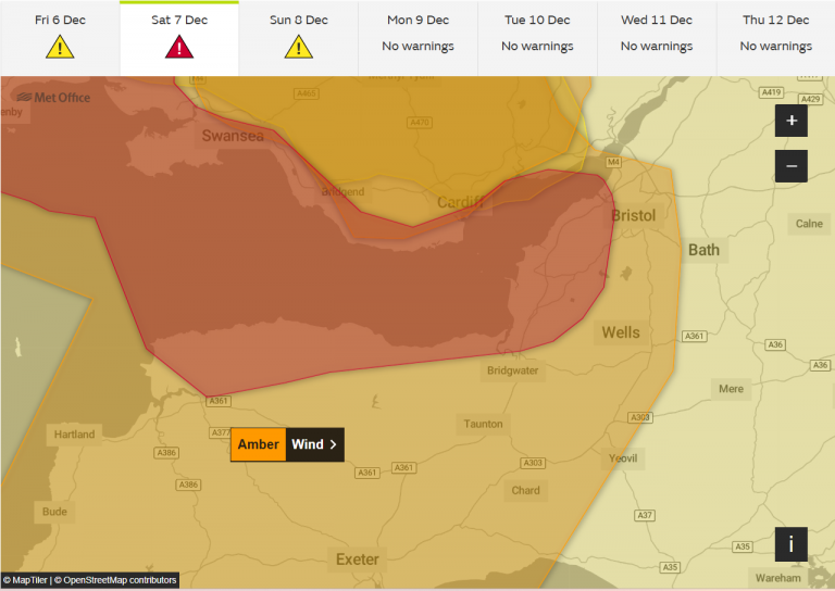 Red Weather Warning 07 December 2024 - Delegated Services